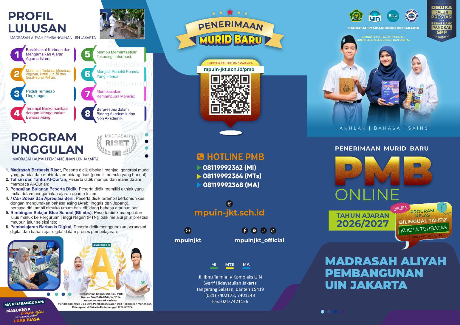 PMB MA Pembangunan UIN Jakarta